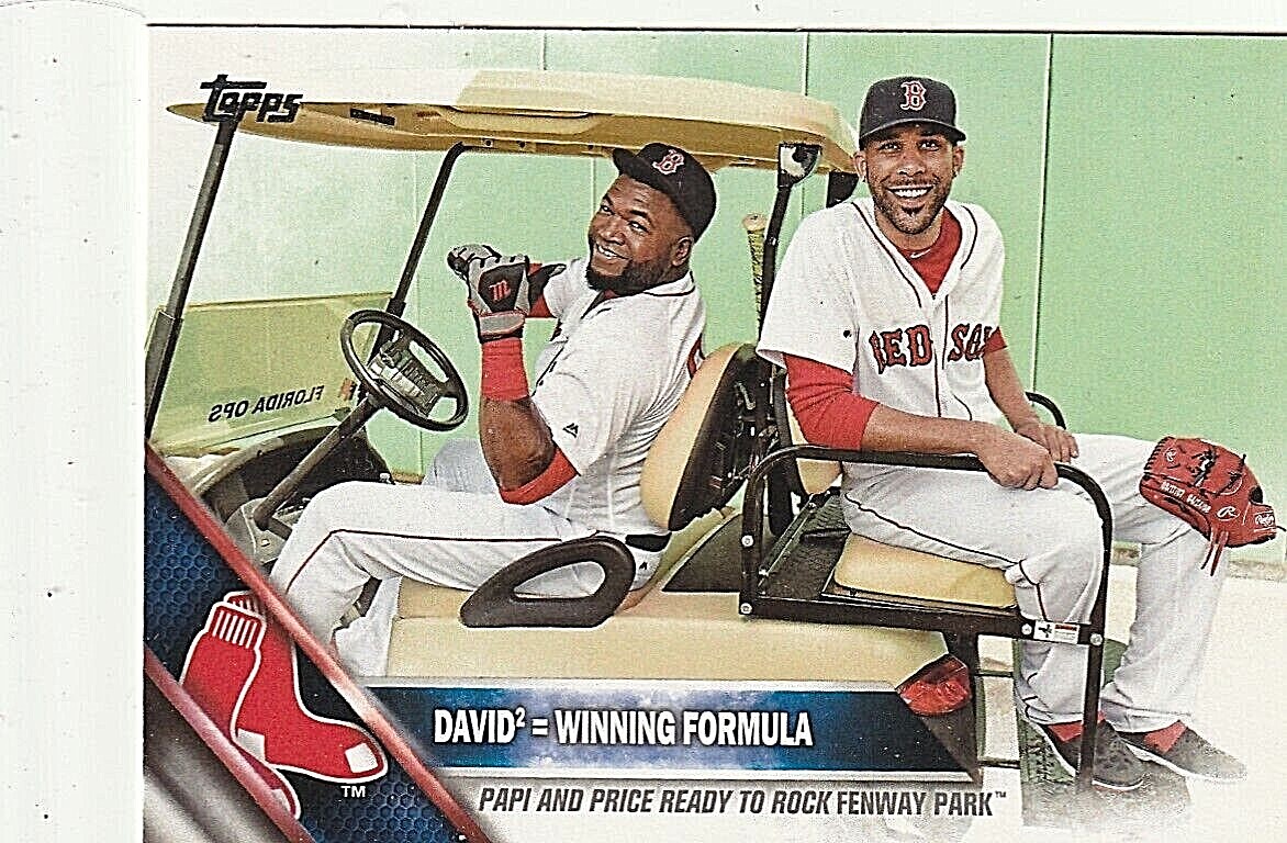2017 Topps "David = Winning Formula" Papi & Price David Ortiz 382 ...