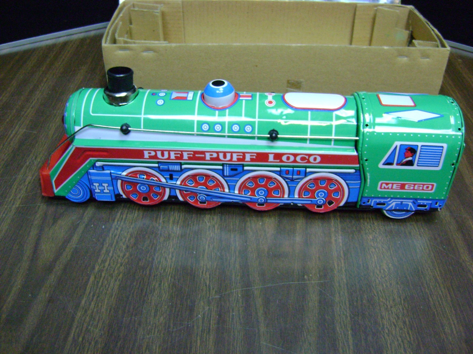 Mechanical Tin Puff-Puff Loco Toy Train ME 660 Battery Operated Mystery ...