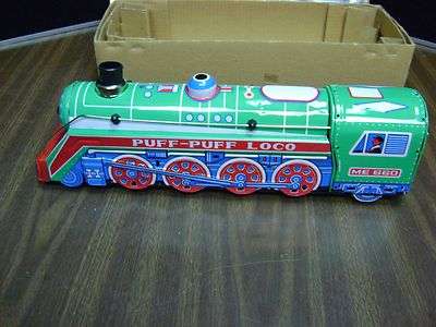 Mechanical Tin Puff-Puff Loco Toy Train ME 660 Battery Operated Mystery ...