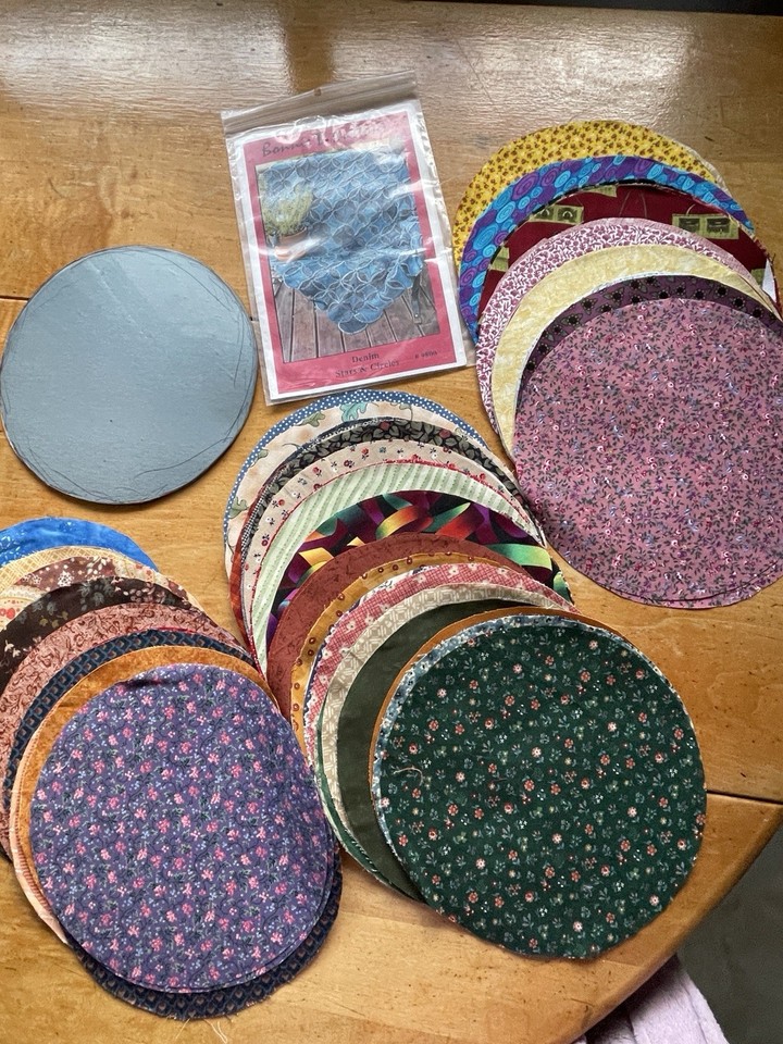 RARE BLUE JEAN RAG QUILT LOT Bonnie B Buttons Pattern PLUS Precut ...