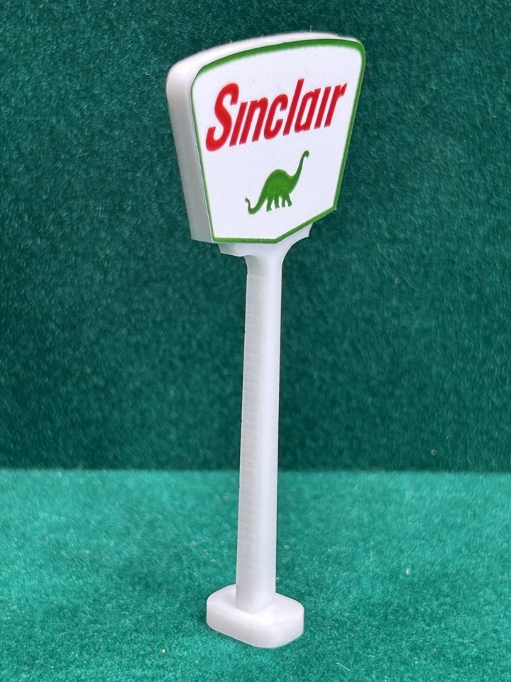 HO 1:87 Scale Sinclair Vintage Gas Station Sign Advertisement Laser Cut ...