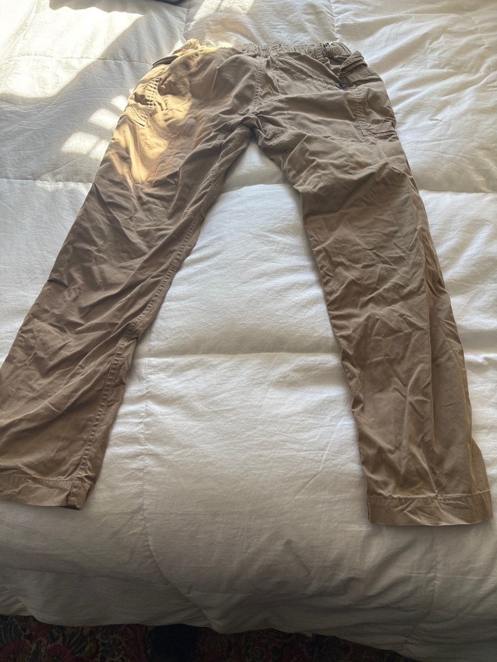 Relwen - Mens Combat Cargo Pant - Size 34 Beige - Casual Durable | eBay