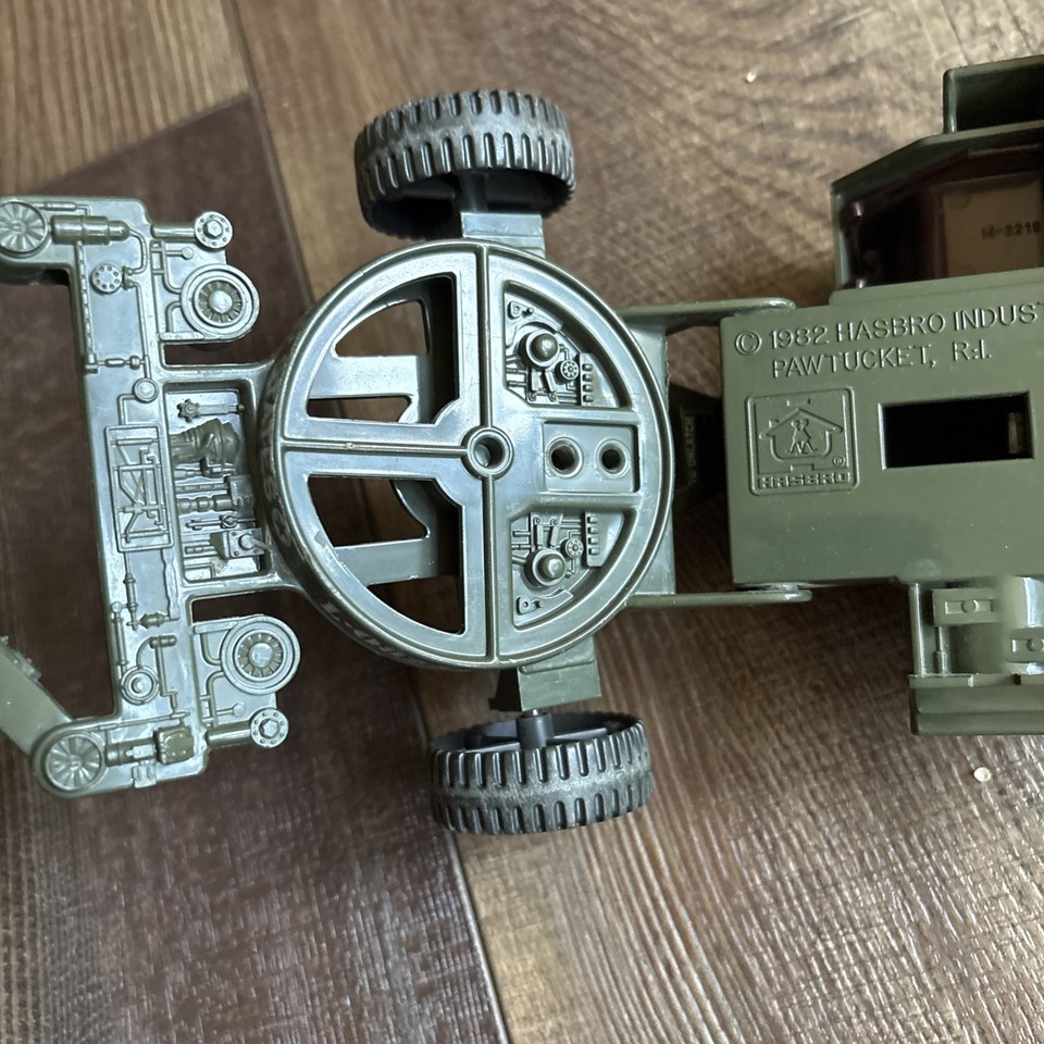 Lot Of 2 GI Joe Vehicles HAL Heavy Artillery Laser Cannon & Army Jeep ...