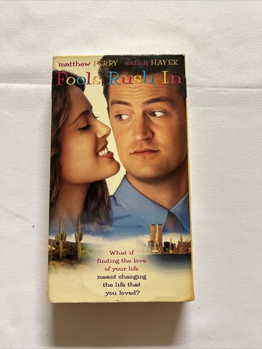 1997 FOOLS RUSH IN Matthew Perry VHS Tape, COMPLETE/TESTED SEE PHOTOS ...