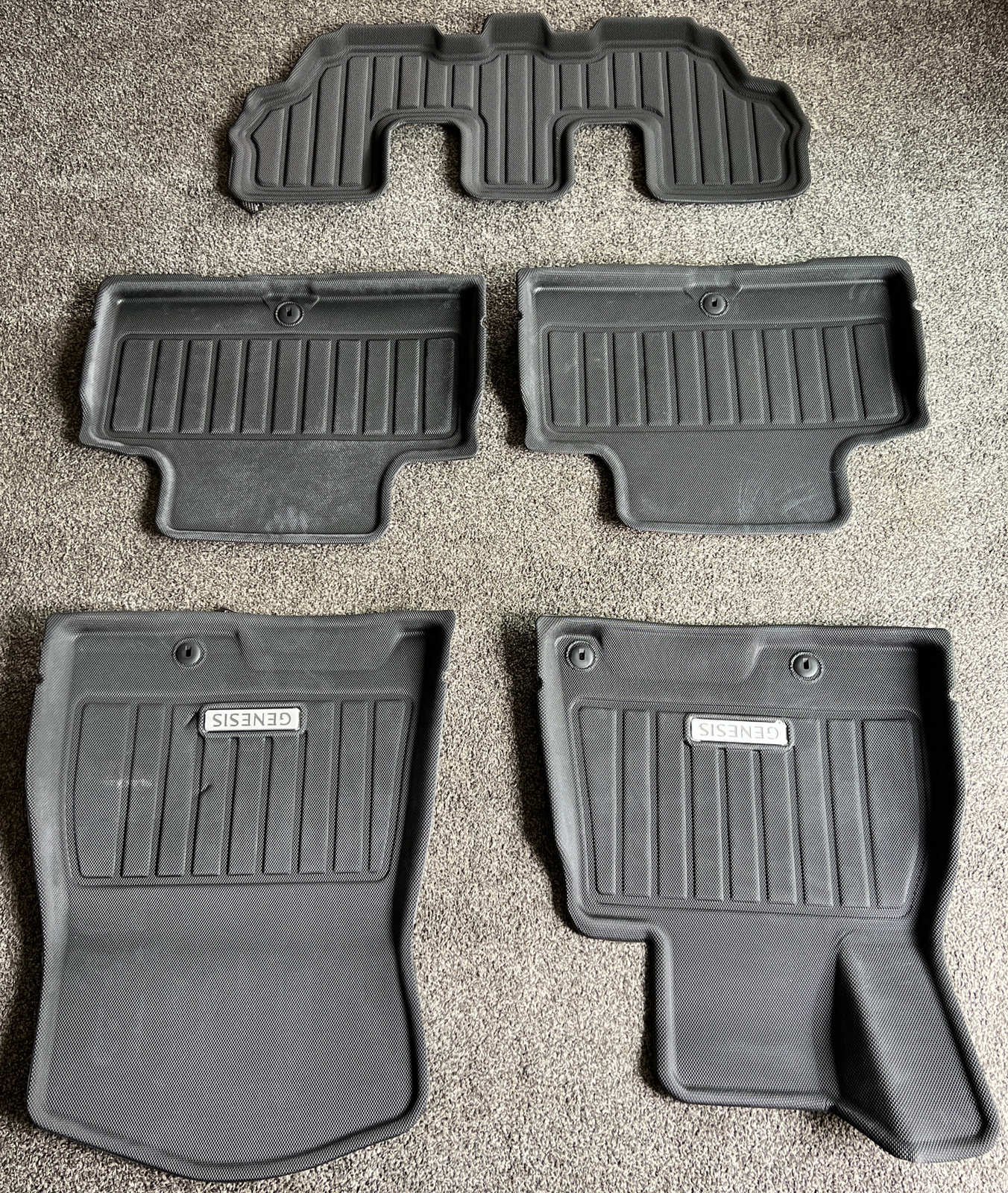OEM All Weather All Season Floor Mats for a 22 to 24 Genesis GV8 T6F13 ...