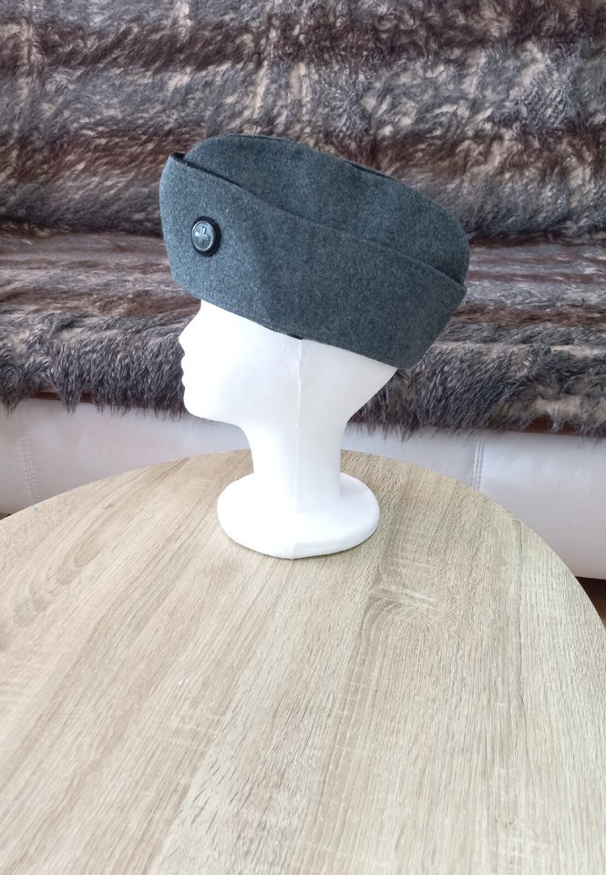 Vintage Swiss Army 3 FUNCTIONS Military Cap Wool Hat Surplus Uniform 56 ...