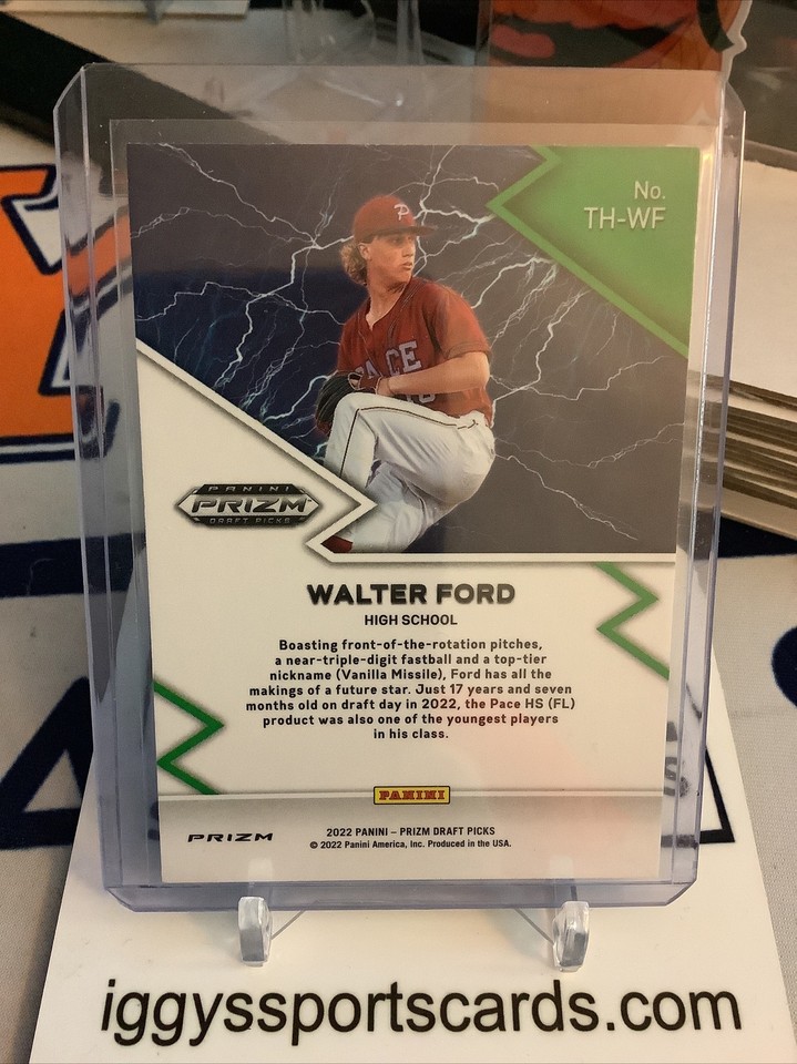Walter Ford PURPLE WAVE PRIZM THUNDERSTRUCK 2022 Panini Prizm Draft ...