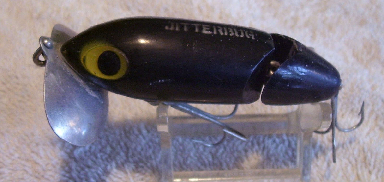 VINTAGE ARBOGAST JOINTED JITTERBUG LURE 9/19/22 BLACK 3" | eBay