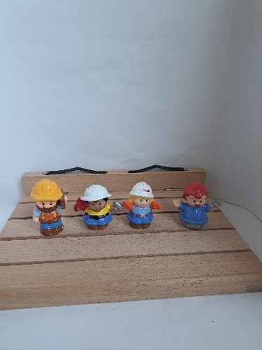 Little People Neighborhood Helpers Construction Worker Figures Lot of 4 ...