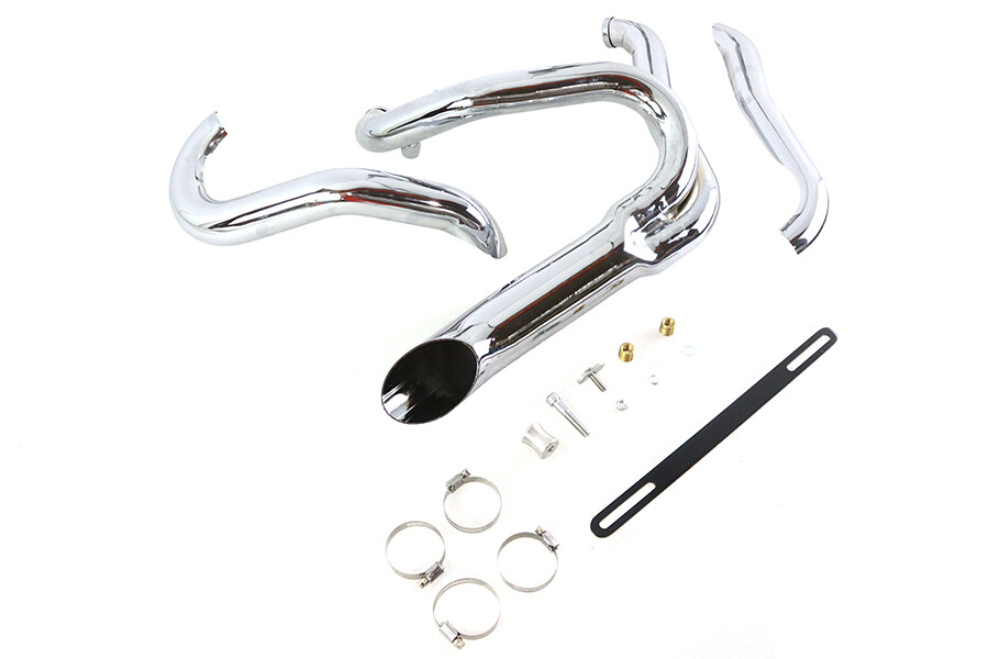 Wyatt Gatling 2 into 1 Exhaust Pipe Header Kit FXST 2006-2022 TC-88 ...
