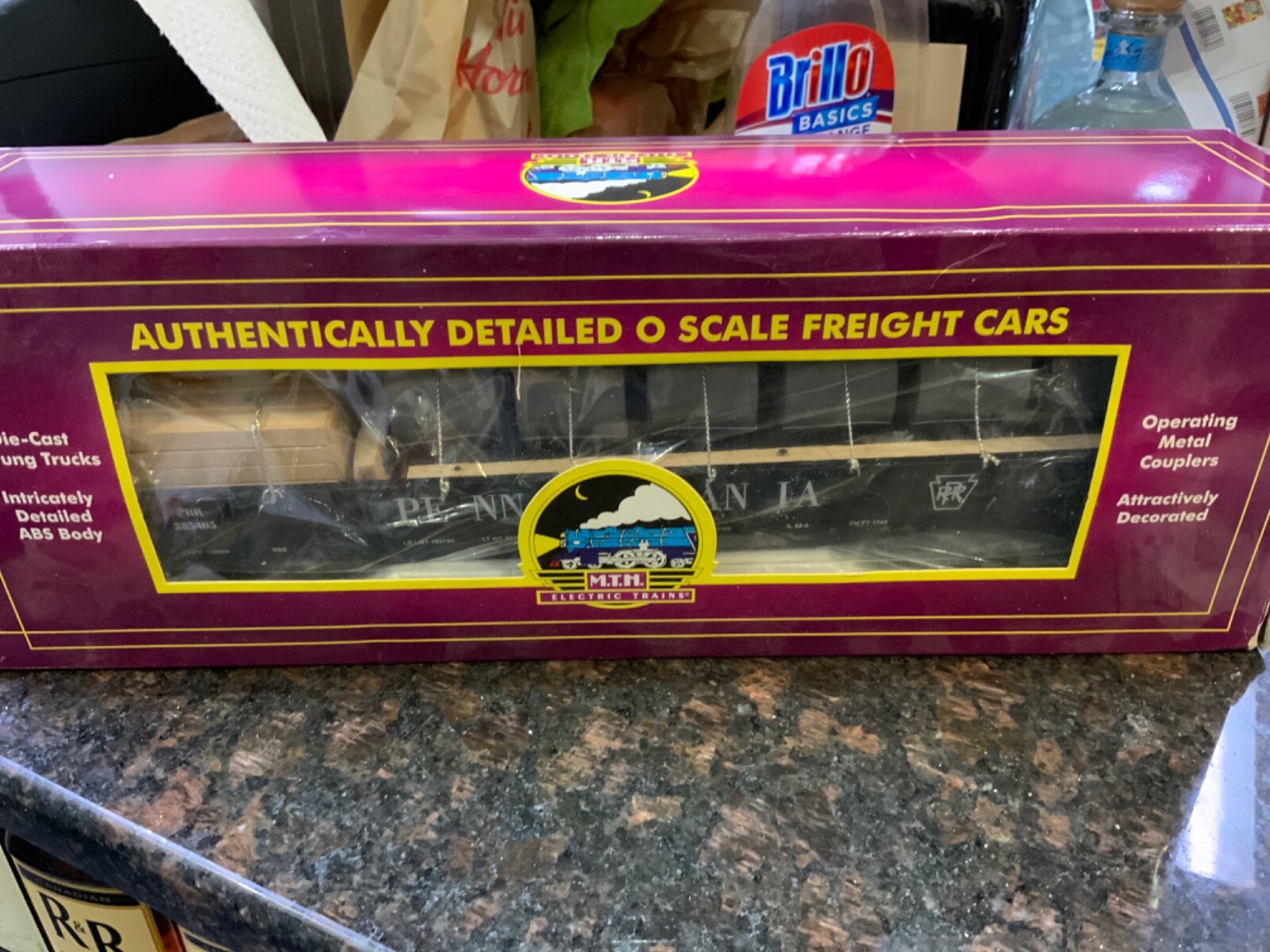 MTH O SCALE Electric Trains M.T.H Pennsylvania Gondola Car New BNSF ...