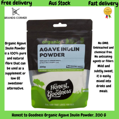 Honest to Goodness Organic Agave Inulin Powder, 200 G | eBay Australia