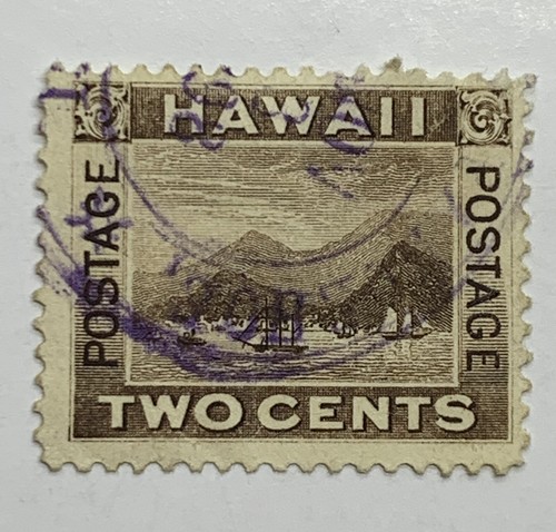 HAWAII 2c STAMP WITH PURPLE NOV 1898 LAUPAHOEHOE BULLSEYE SON CANCEL | eBay