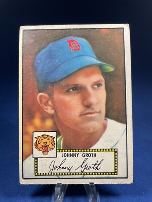 1952 Topps Baseball Card Johnny Groth #25 Detroit Tigers | eBay