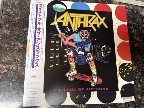 ANTHRAX , FISTFUL OF ANTHRAX JAPAN LP,RARE 1ST PRSS,R28R-2025, 1987 ...