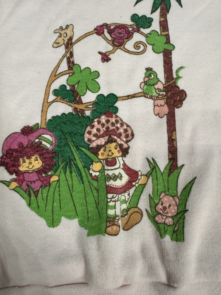 VTG Strawberry Shortcake Girls Sweatshirt Loungewear Sz 4/5 Maybe | eBay