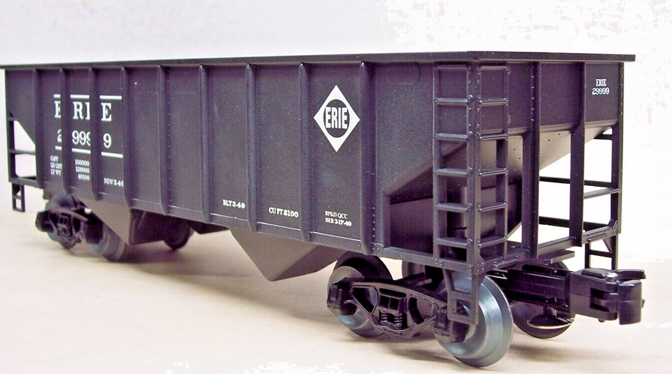 WEAVER O SCALE ULTRA LINE ERIE 2 BAY HOPPER 3 RAIL NOS | eBay