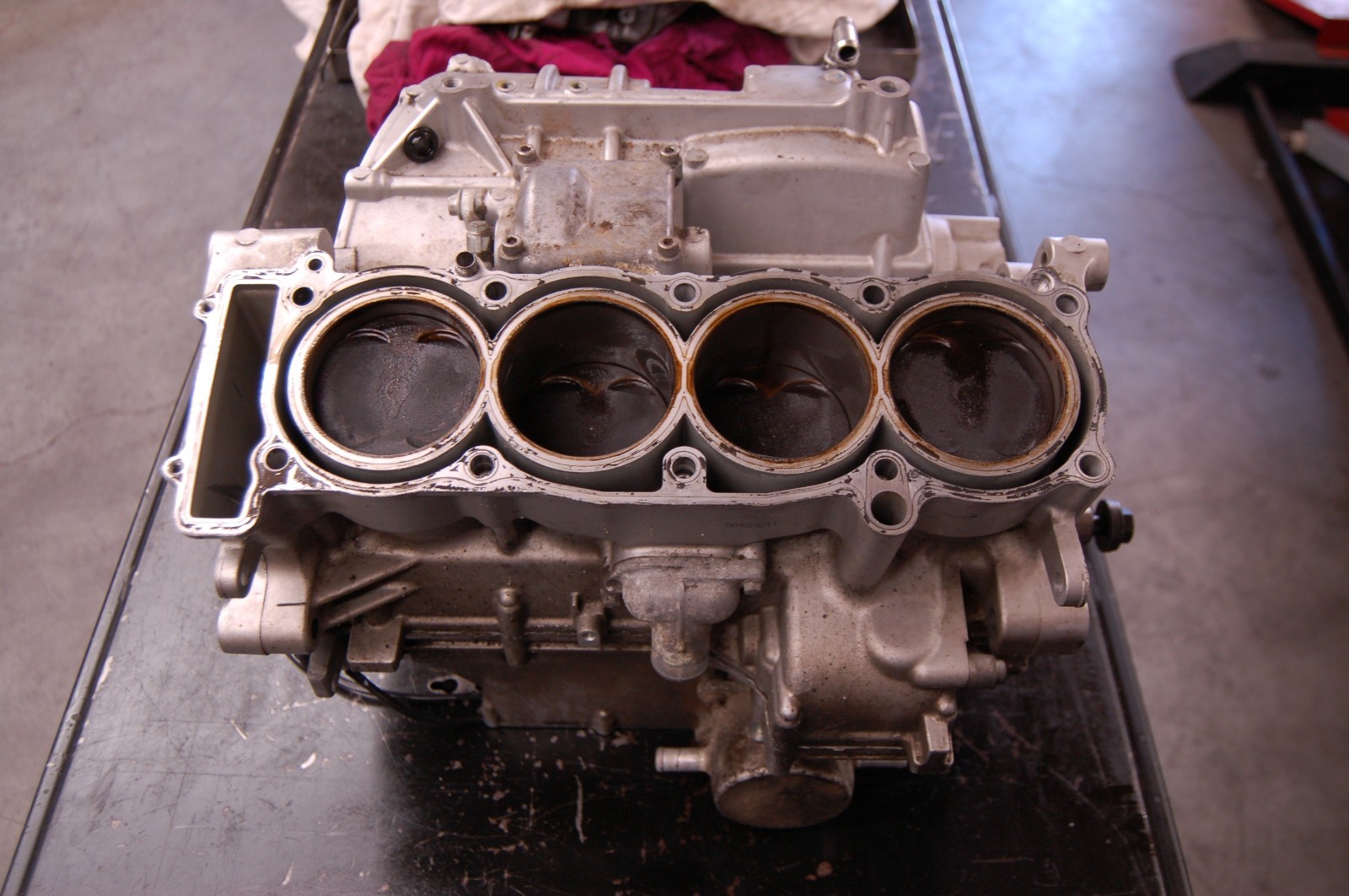 Yamaha FJR 1300 2006 motorgehause engine with crankshaft and pistons ...