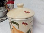 Pier 1 Kitchen Canister 9.5" Large PROVENCE Apple Orange Pear Raspberry ...