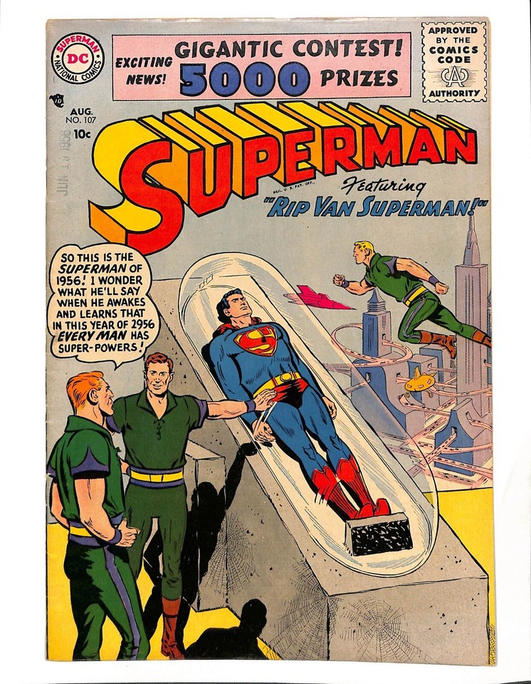 Superman #107 & 109 Lot X2 1956 Super-Puppet with X-Ray Eyes Lois (CZ ...