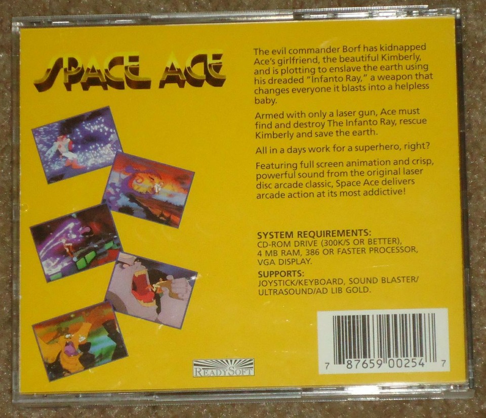 Space Ace PC 1-CD Video Game 1994 | eBay