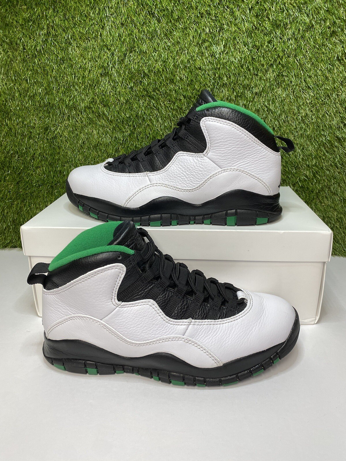 Air Jordan 10 Seattle Retro Size 8 Mens White Green Sneakers 2019 ...