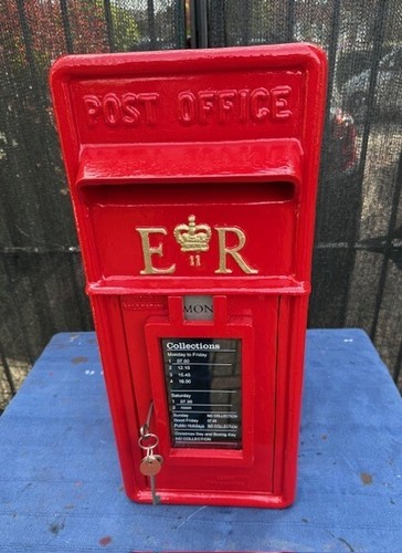 Royal Mail Post Office GPO 1980s ER11 Lamp Post Box Genuine Cast iron ...