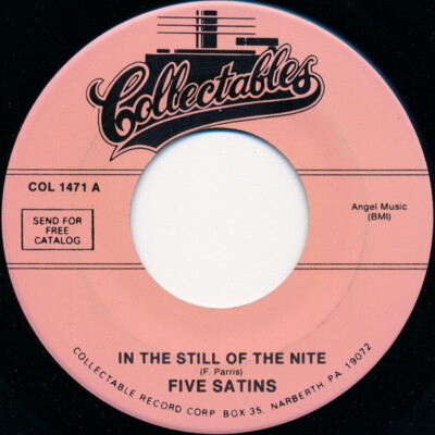The Five Satins - In The Still Of The Nite / The Jones Girl | eBay
