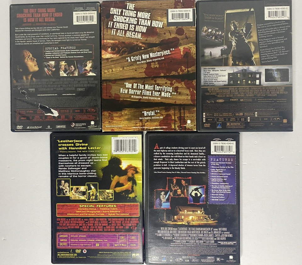 Texas chainsaw massacre Leatherface DVD lot | eBay