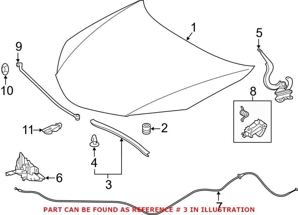 Genuine OEM Hood Seal for Toyota 5338102180 | eBay