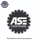ASE CERTIFIED MECHANIC VINYL DECAL STICKER CAR BUMPER 4MIL BUBBLE FREE ...
