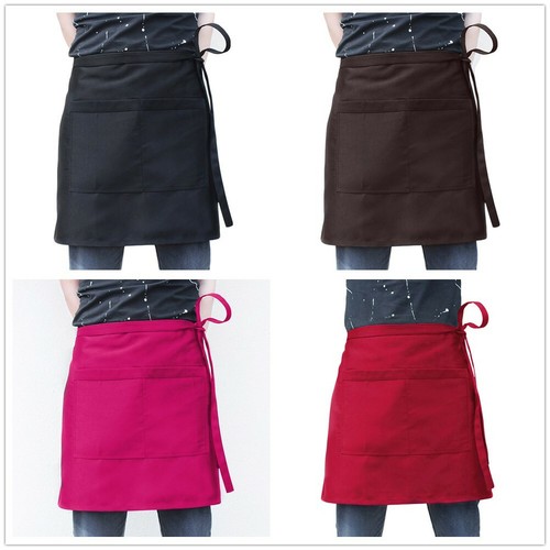 Waterproof Half Apron Men Women Short Waist Bar Hotel Kitchen Home ...