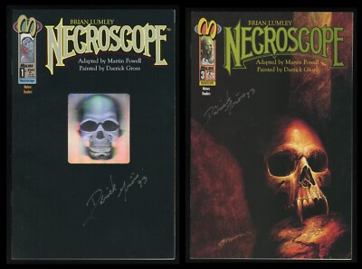 Necroscope 1 & 3 Comics Lot Signed Daerick Gross Undead Vampire Horror ...