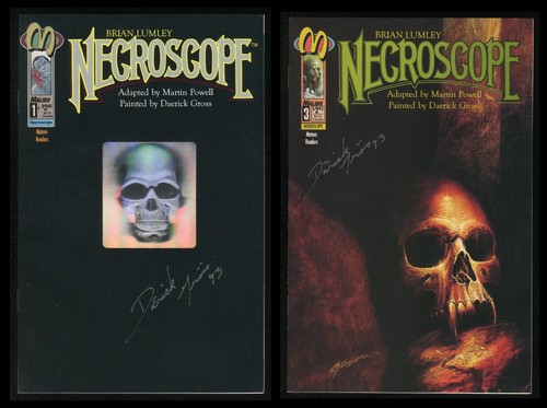 Necroscope 1 & 3 Comics Lot Signed Daerick Gross Undead Vampire Horror ...