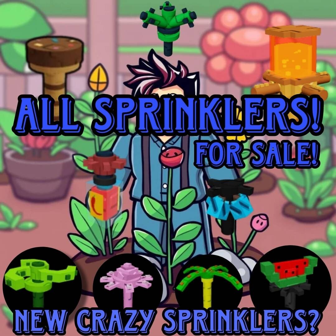 Grow A Garden | Roblox | All Sprinklers | New Maple , Grandmaster, And ...