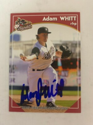 Adam Whitt 2016 Signed Quade City River Bandits Team Card | eBay