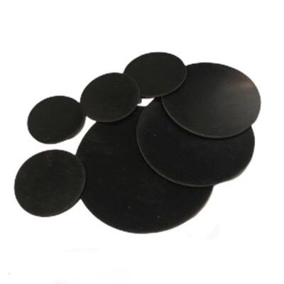 Neoprene Round Rubber Pads Disc Sheet - 5 Pack - Various Thicknesses ...