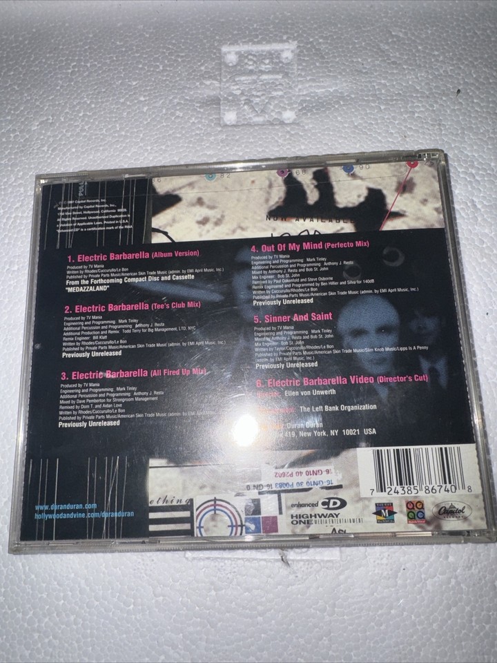 Duran Duran Electric Barbarella CD NEW Sealed 1997 Free Shipping ...