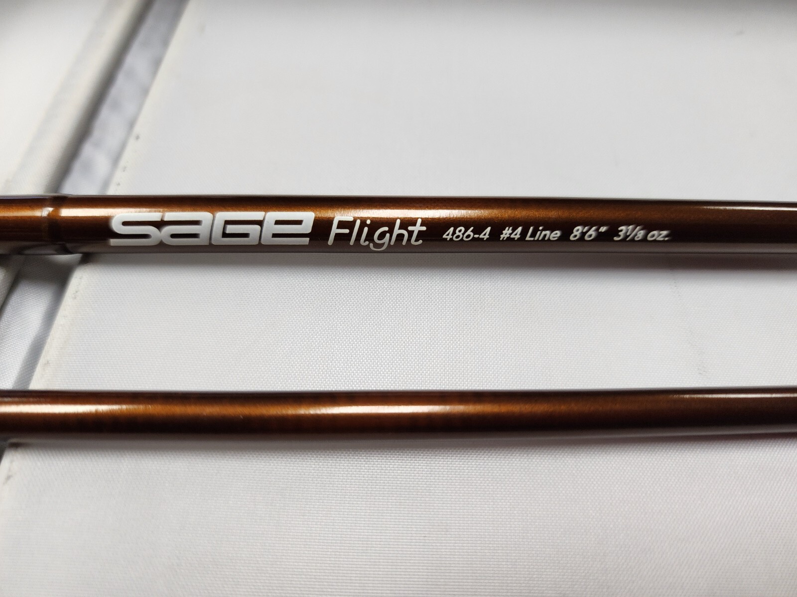 Sage Flight 486-4 #4 Line 8'6" 3-1/8oz Fly Fishing Rod! 4 Piece w ...