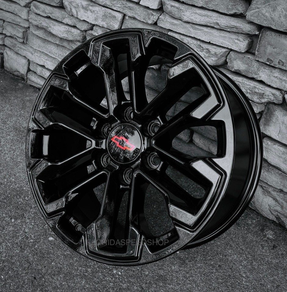 GLOSS BLACK ZR2/RST/Z71 WHEELS 18x8.5" FITS: 1999-2025 CHEVY ...