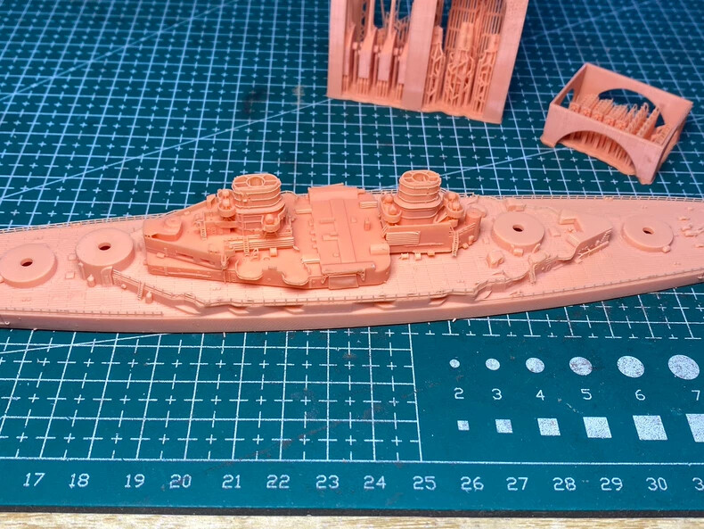 3D Printed 1/200 German Navy Battlecruiser Derflinger Unpainted Model ...