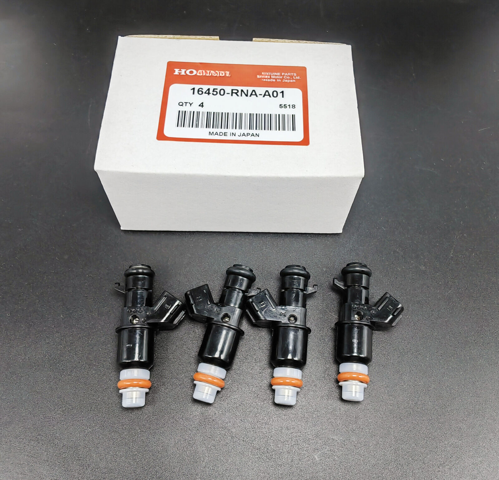 4pcs New FUEL INJECTORS 16450-RNA-A01 FOR CR-Z FIT CITY 1.5L CIVIC 1.8L ...