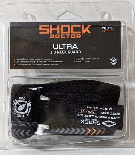 Shock Doctor Ultra 2.0 Protective Adjustable Strap Neck Guard Youth ...