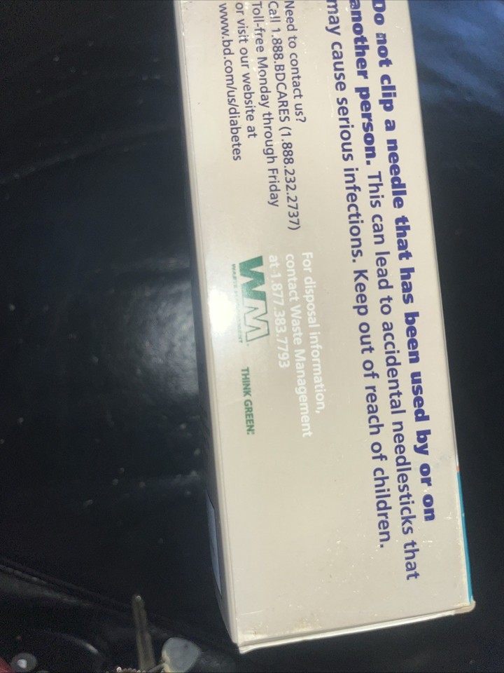 BD Home Sharps Needle Container Collector Safe Clip by mail Disposal ...