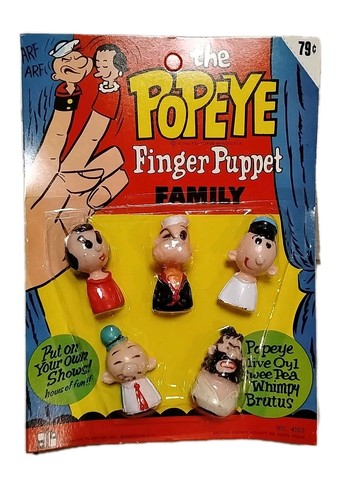 The Popeye Finger Puppet Family #4107 | eBay