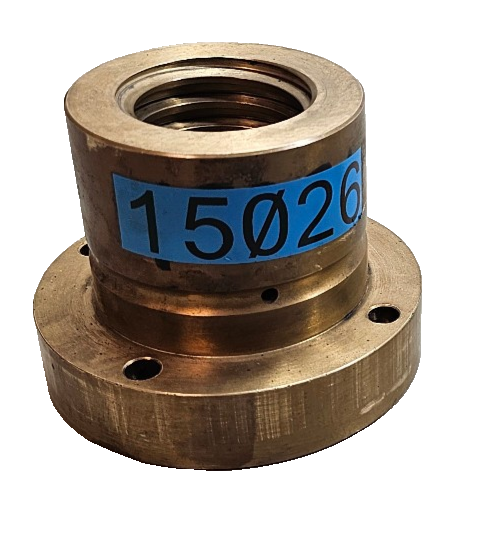 Solid Brass Leadscrew Spindle Nut, Flange Mount, Guiderod Bushing ...