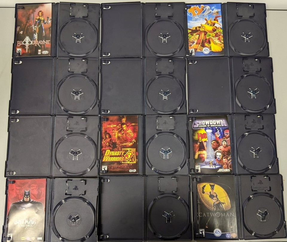 20 Lot PS2 PlayStation2 Empty Cases w/ Artwork BloodRayne Castlevania ...
