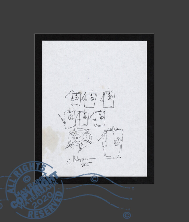 Master Bytes 2015 C Peterson * DRAWING * Whimsical Abstract Ink Pen ...