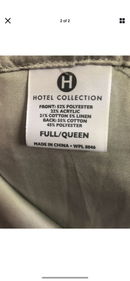 Hotel Collection Interlattice F/Queen Matelasse Coverlet +2Standard ...