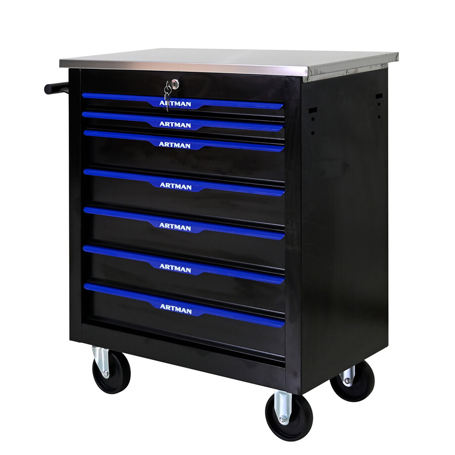 7 Drawers Rolling Tool Box Cart Tool Chest Tool Storage Cabinet w ...